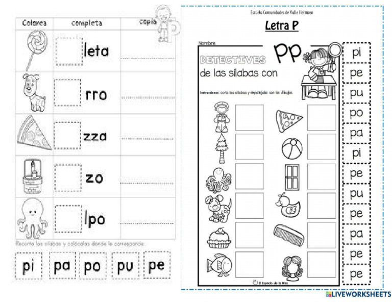 Taller de La Silaba P | PDF