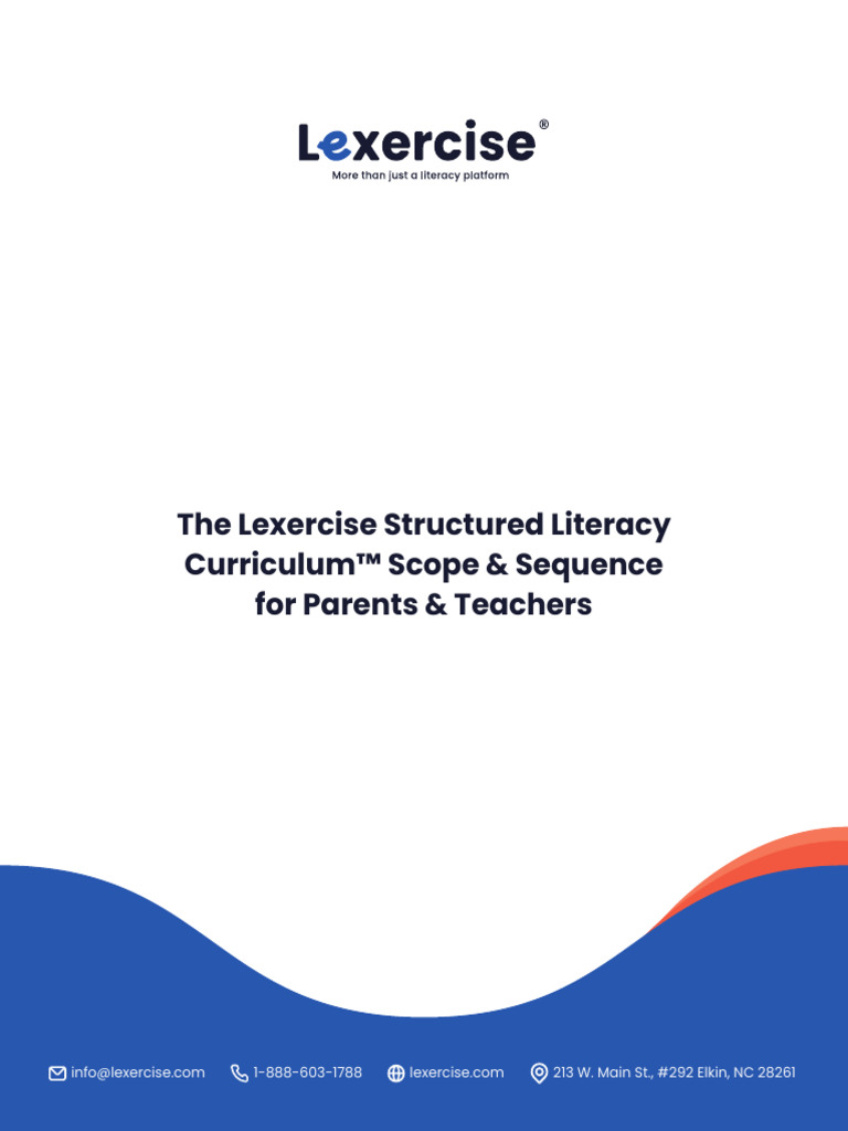 Lexercise Scope & Sequence | PDF | Consonant | Word