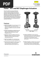 Fisher 585C Piston Actuators: Features | PDF | Piston | Valve
