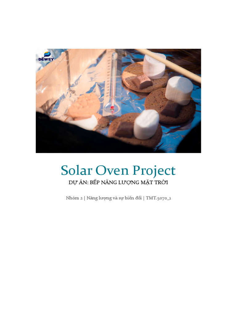 Solar Oven Project | PDF