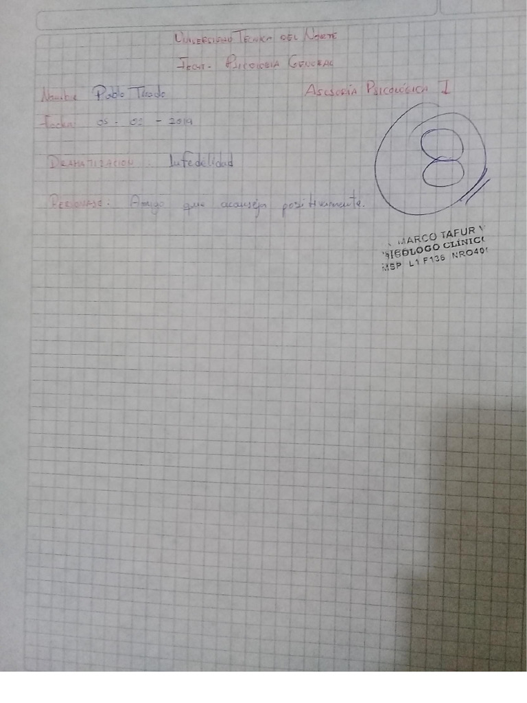 evaluacion de clase tecnica psicoeducativa 2p | PDF
