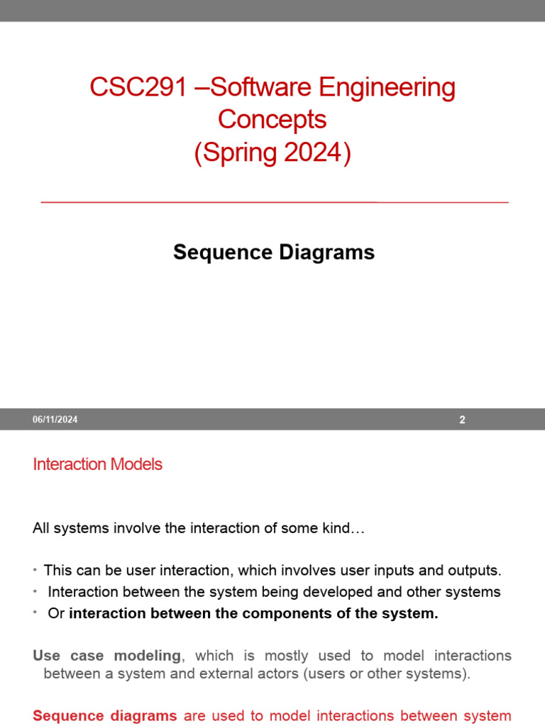 Lecture - Sequence Diagram | Download Free PDF | Icon (Computing) | System