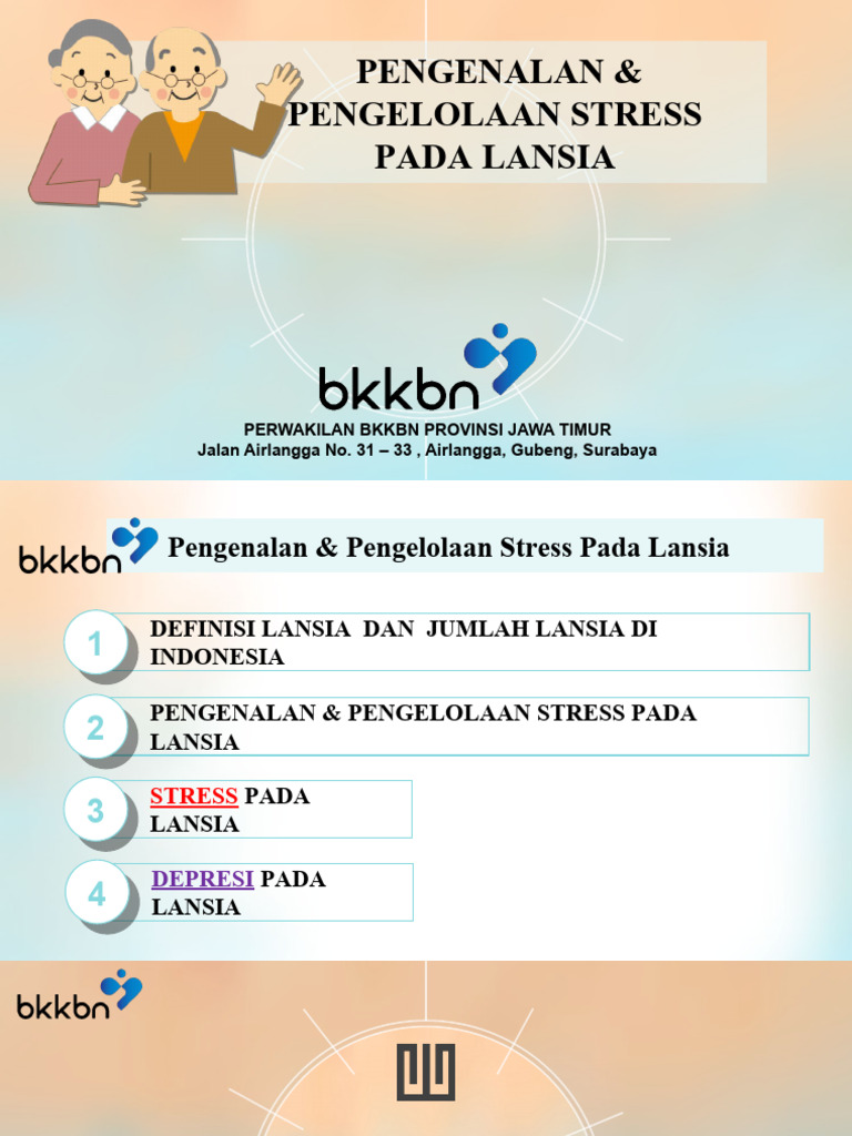(Dokter) Pengenalan Dan Pengelolaan Stress Pada Lansia | PDF