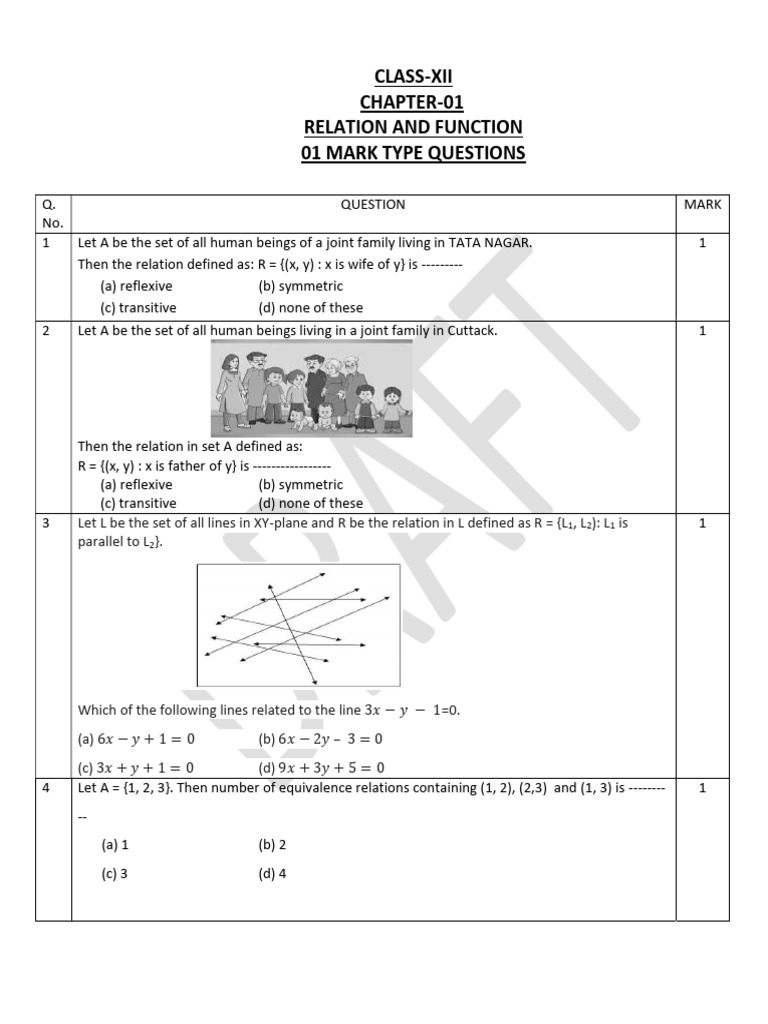 Relations and Functions MCQs | Download Free PDF | Function (Mathematics) | Mathematics