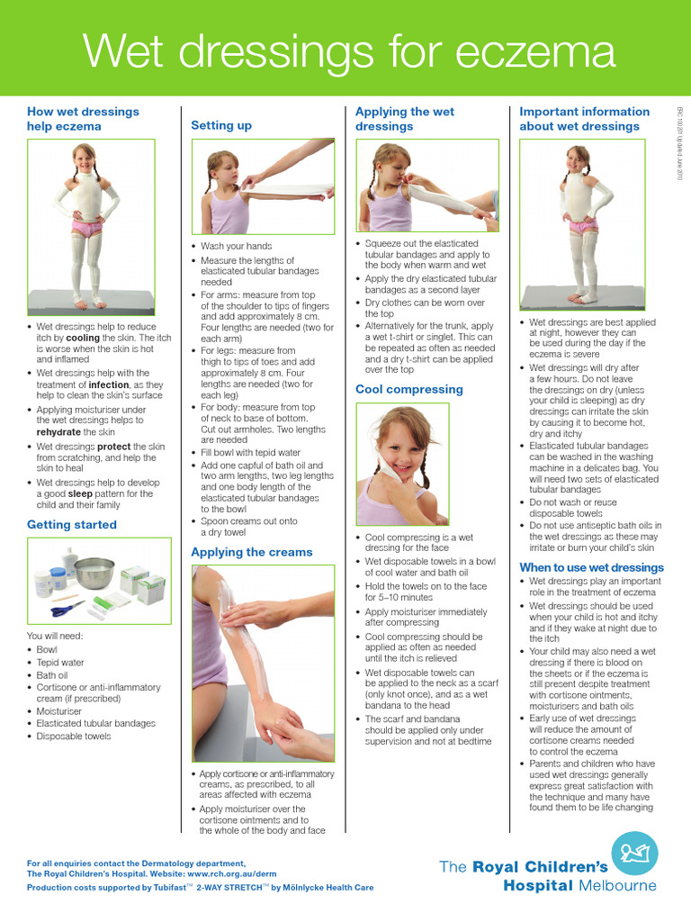 Wet Dressings Eczema | Download Free PDF | Dermatitis | Skin