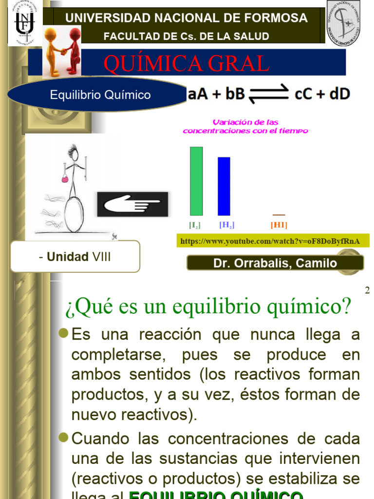 16-Clase Unidad 8. Equilibrio Qco | PDF | Equilibrio químico | Concentración