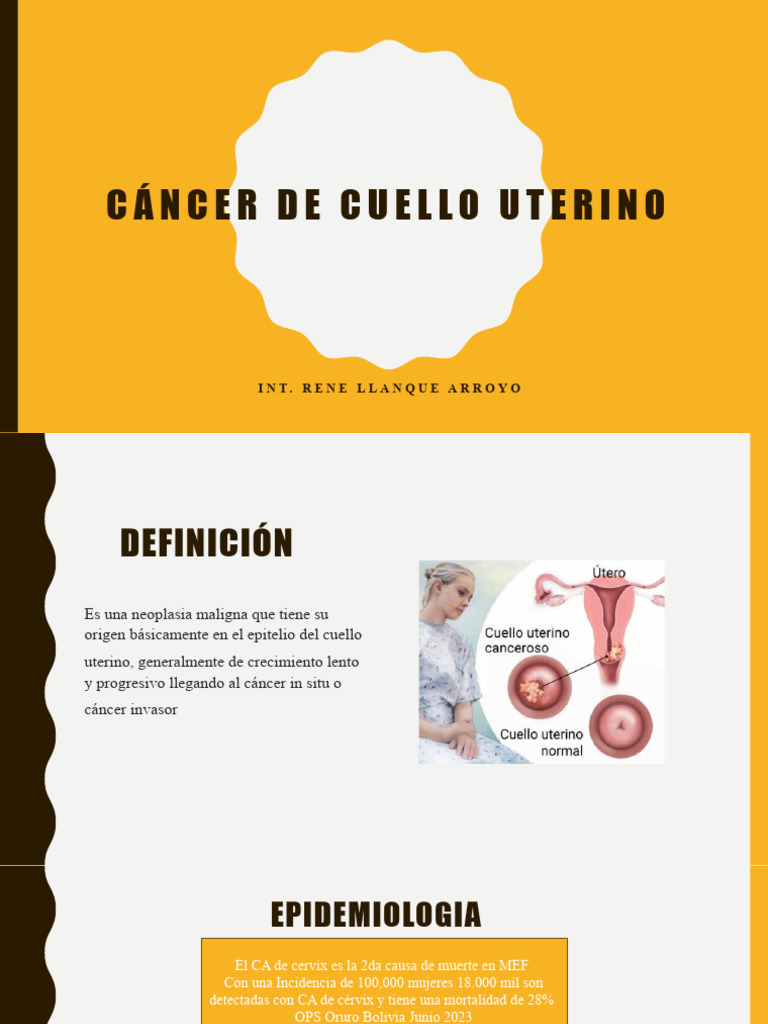 CA cervix | PDF | Cáncer de cuello uterino | Especialidades Medicas
