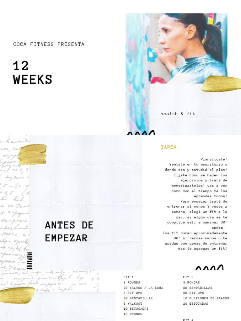 12 Weeks | PDF | Aptitud física | Entrenamiento con pesas