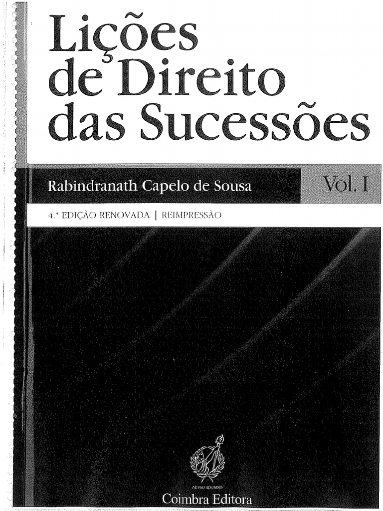 Lições de Direito Das Sucessões - Vol.I | PDF