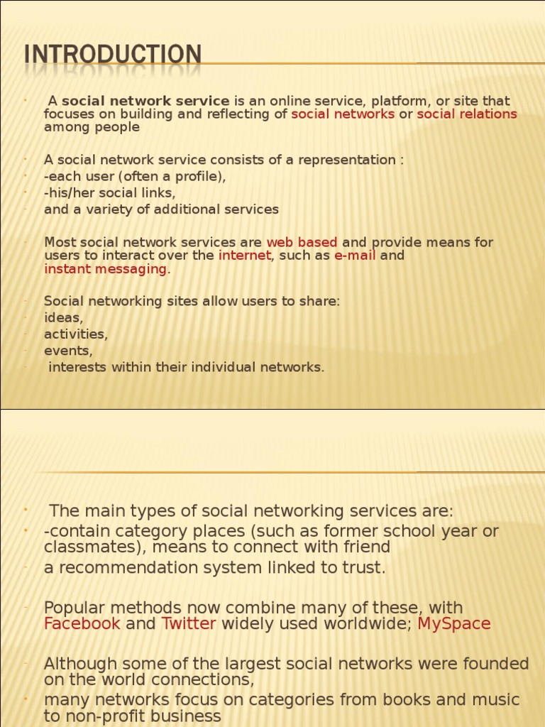 Social Networks Social Relations | PDF | Social Networking Service ...