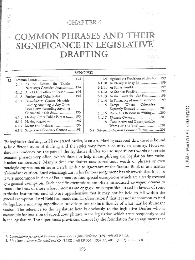 Legislative Notes by Preeti Rana Mam | PDF