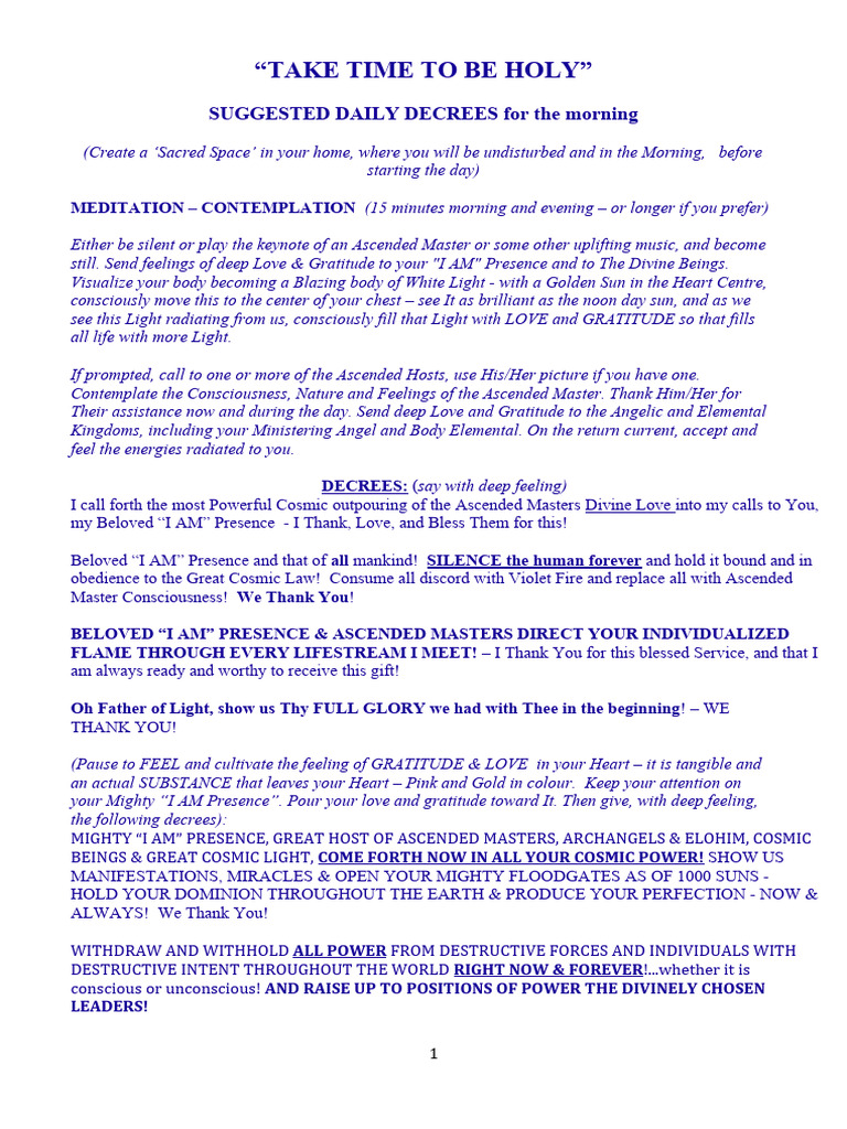 Morning+General+Daily Application 1 | PDF | Glory (Religion) | Ascended ...