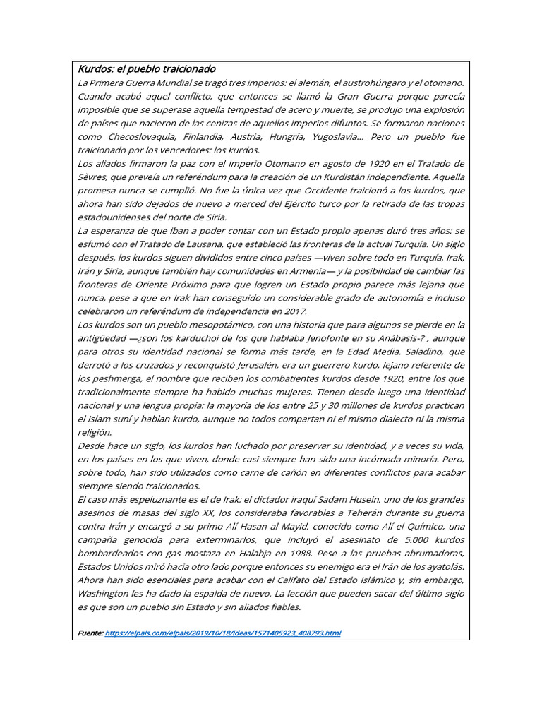 Consignas Tp2-Los Kurdos | PDF | Kurdos