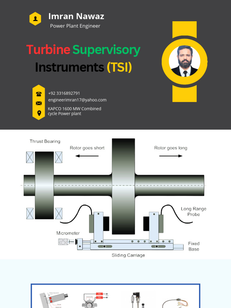 Steam Turbine Supervisory Instruments (TSIs) | PDF | Turbine | Bearing ...
