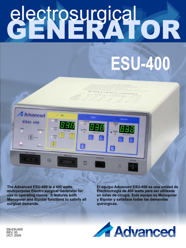 ESU-400 ENG-SPA Rev00 | PDF | Electric Power | Electronic Engineering