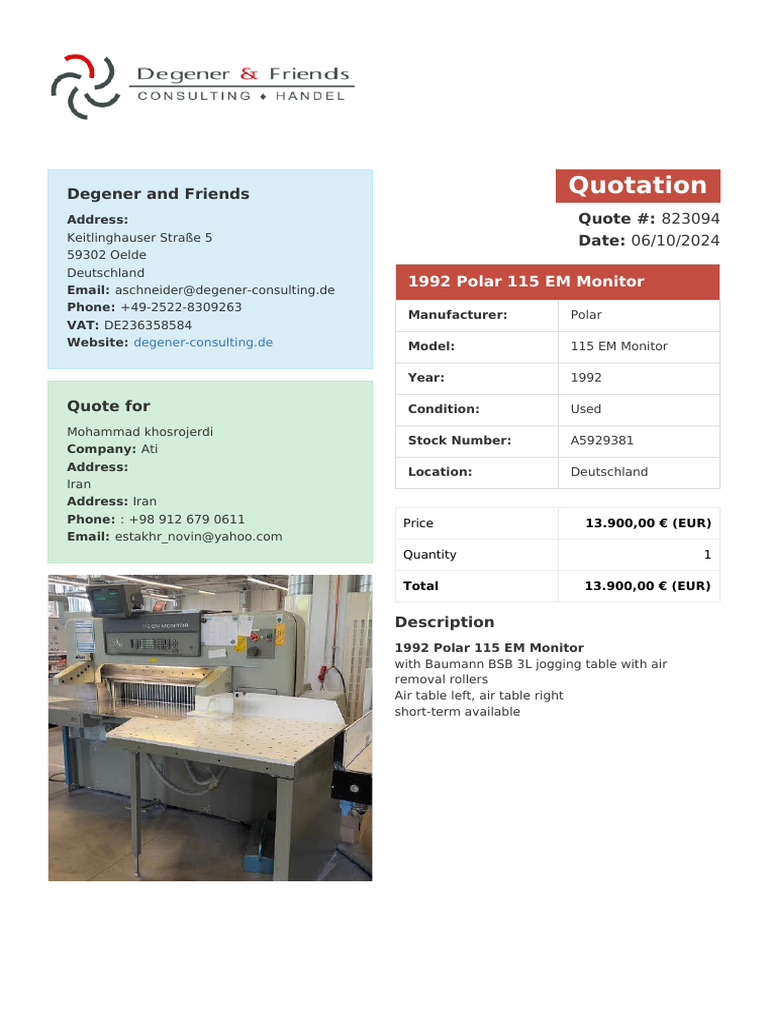 Quote 1992 Polar 115 em Monitor | PDF