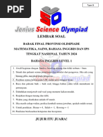 Bhs Inggris Tka 2025 | PDF