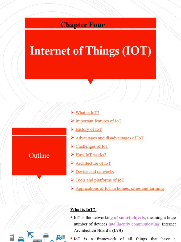 Chapter 4 - IoT | PDF | Internet Of Things | Computer Network