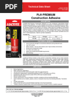 PL® Premium Construction Adhesive: Technical Data Sheet | PDF ...