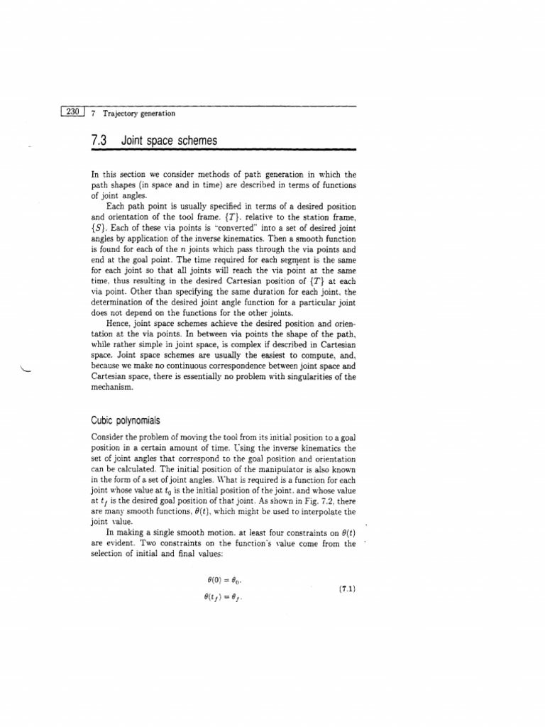 Trajectory Generation | PDF