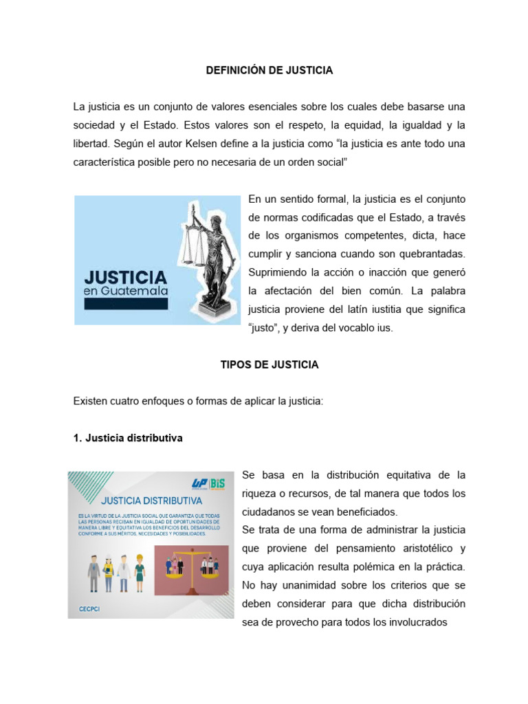 Definición de Justicia | PDF | Justicia | Crimen y violencia