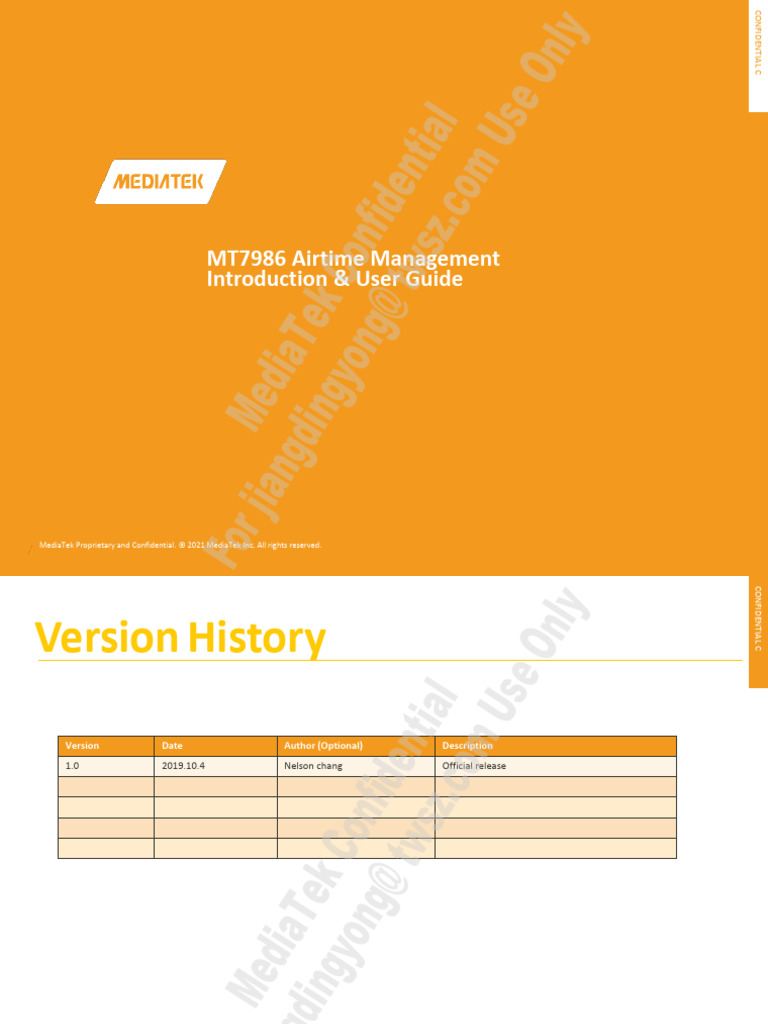 MT7986 Airtime Management Introduction and User Guide | Download Free PDF | Information And ...