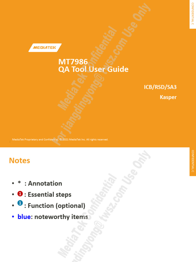 MT7986 QATool User Guide 20210903 | PDF | Network Protocols | Electronics
