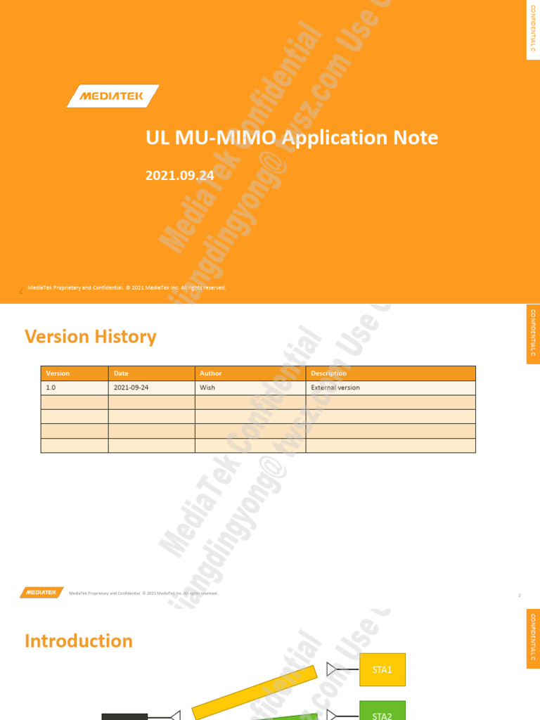 Ul Mu Mimo Application Note Guide Pdf Computing