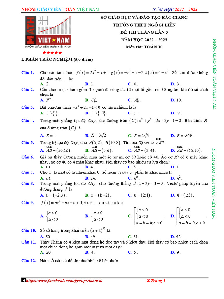 72 L P10 Thithu Ngo Si Lien Bac Giang 22 23 | PDF