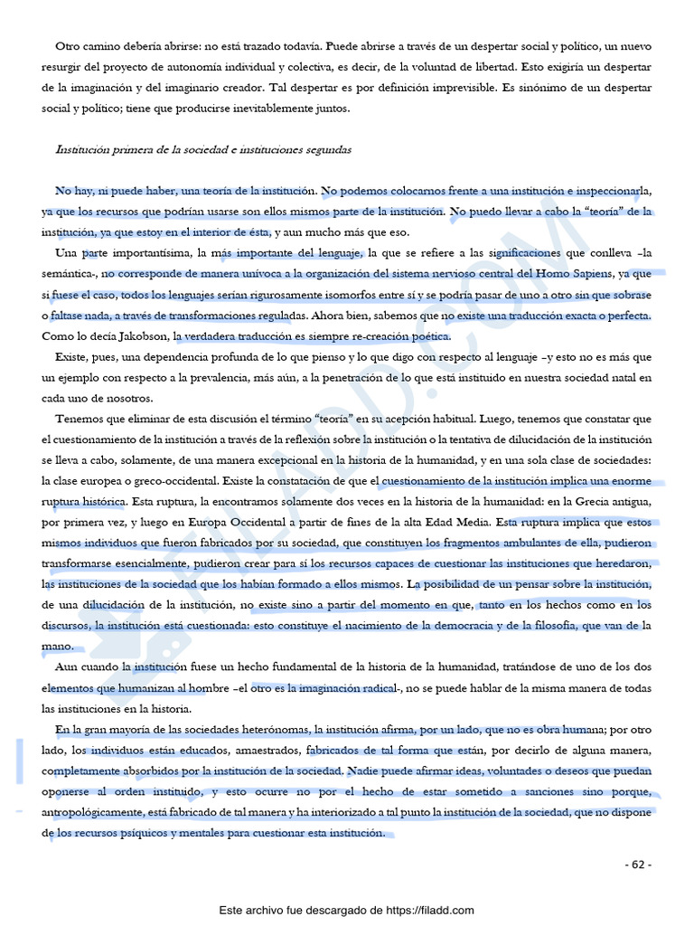 Final INSTITUCIONAL PDF | PDF | Psique (psicología) | Sociedad
