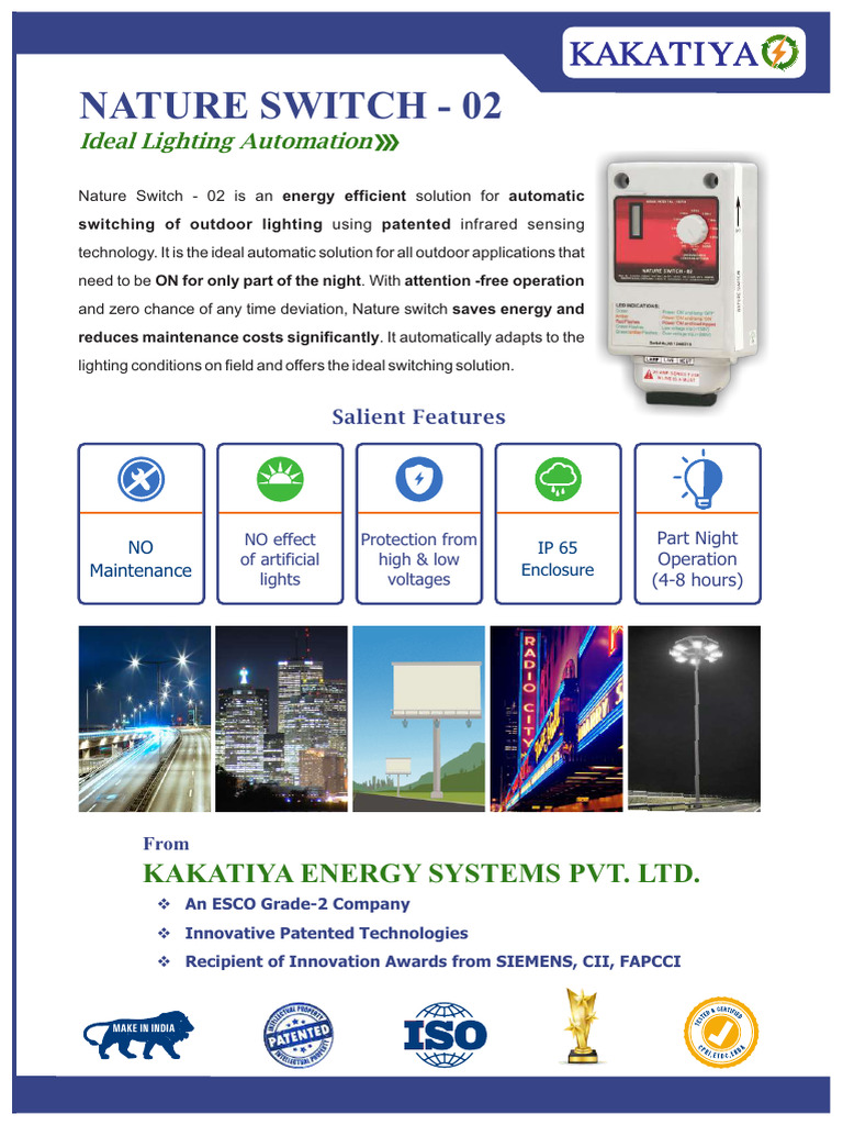 Nature Switch 02 Brochure | PDF | Lighting | Alternating Current