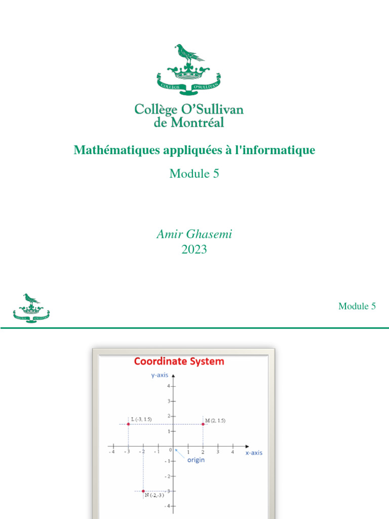 Module 5 | PDF | Coordinate System | Elementary Mathematics