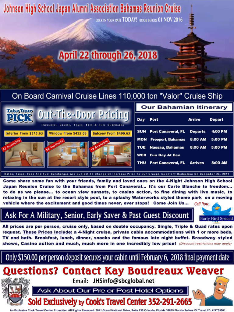 JHS 2018 Reunion Flyer & Sign Up Sheet_distributed | PDF | Freight ...