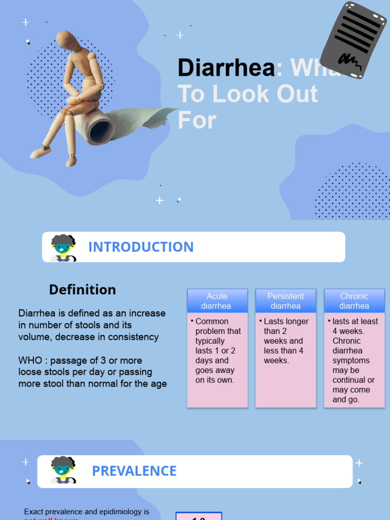 Diarrhea What to Look Out For | PDF | Diarrhea | Health Sciences