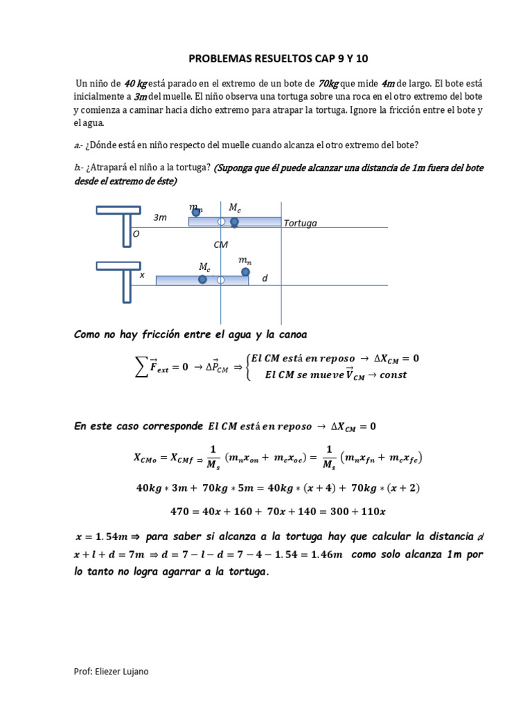 PROBLEMAS CAP 9 Y 10 | PDF | Velocidad | Ingeniería mecánica