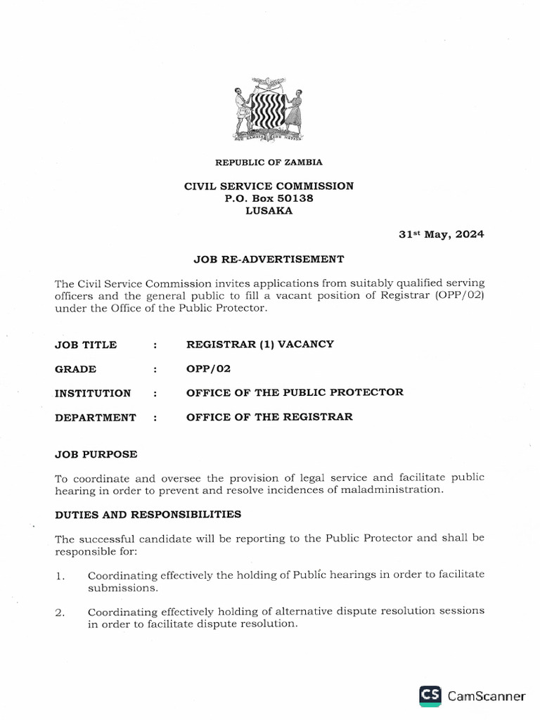 Job Advert Opp | PDF