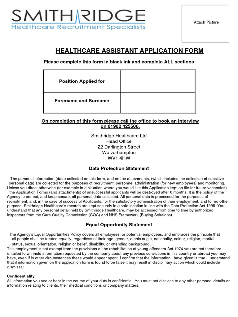 Hca Application Form | PDF | Criminal Record | Sexual Orientation