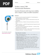 Proline Promag P 300 Flowmeter Specs | PDF | Flow Measurement | Metrology