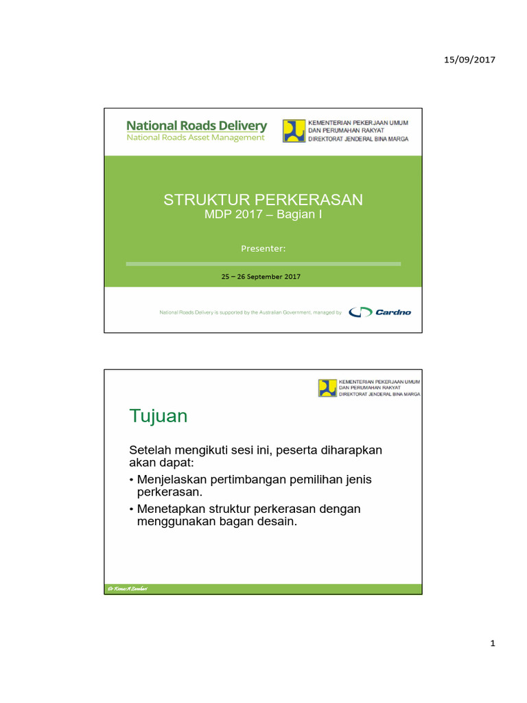 4 - Bagian I Desain Struktur Perkerasan | PDF