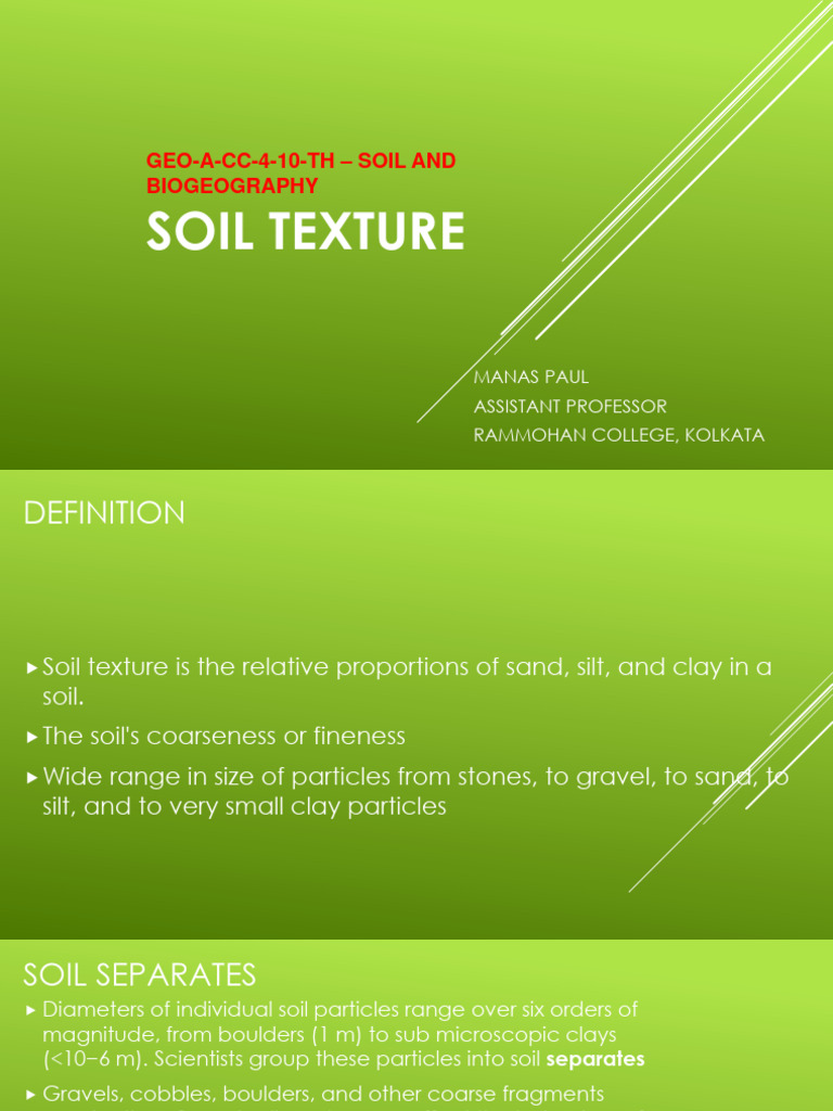 GEO-A-CC-4-10-TH - Soil Texture | PDF | Silt | Soil