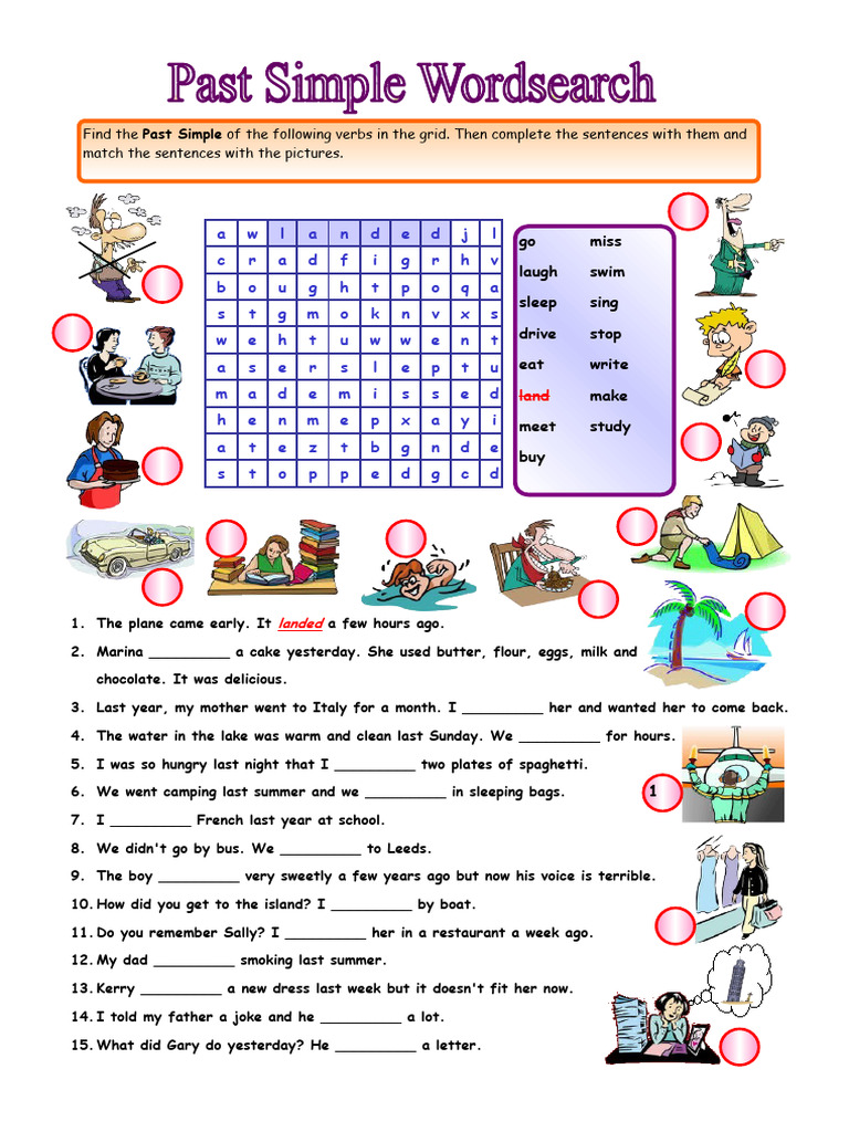 Simple Past Ex 4 | PDF