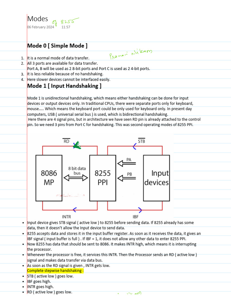 8255 Modes | PDF | Input/Output | Manufactured Goods