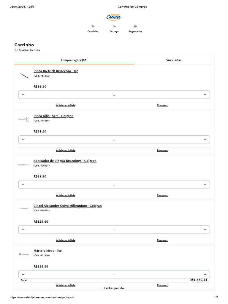 Carrinho de Compras1 | PDF