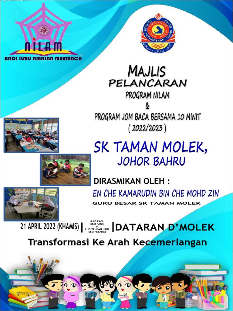 Buku Program Pelancaran Nilam & Program Jom Baca Bersama 10 Minit | PDF
