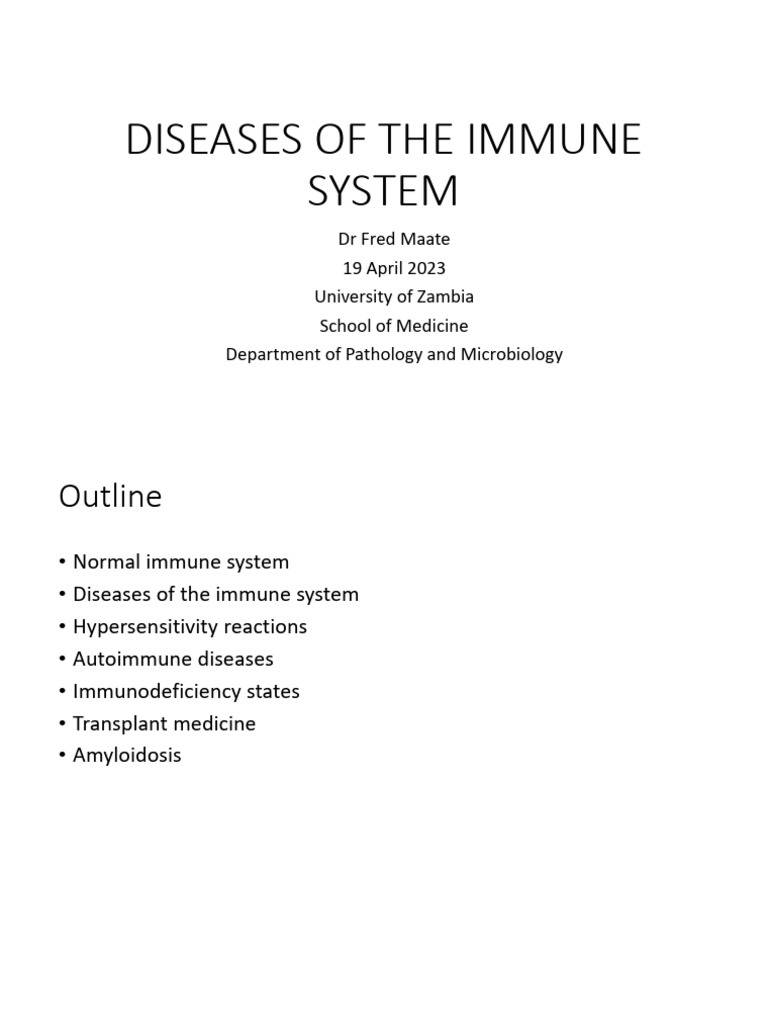 3.0 Diseases of The Immune System | PDF | Transplant Rejection | Immune ...