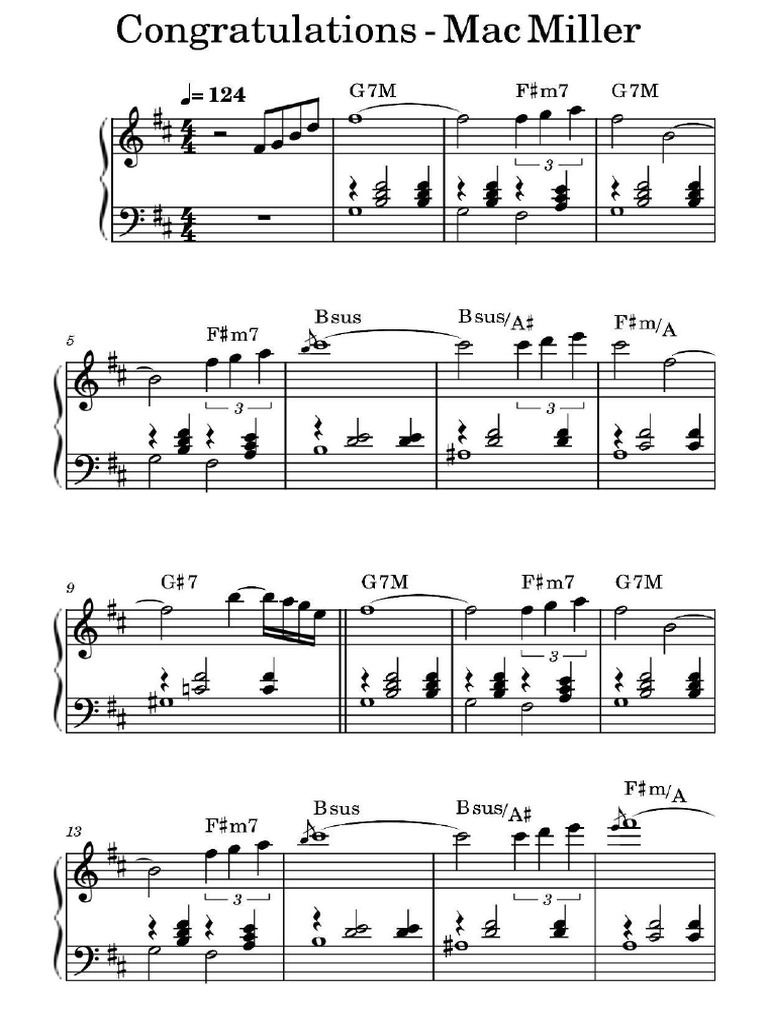 Congratulations - Mac Miller | PDF