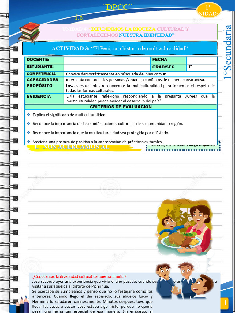 1° DPCC - Actv.03-Und.4 2023 | PDF | Perú | España