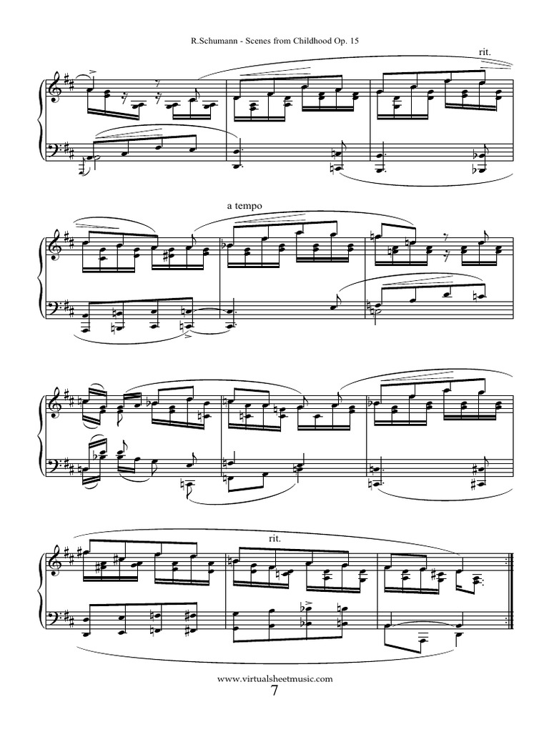 Kinderszenen 10 | PDF | Robert Schumann | Musical Compositions