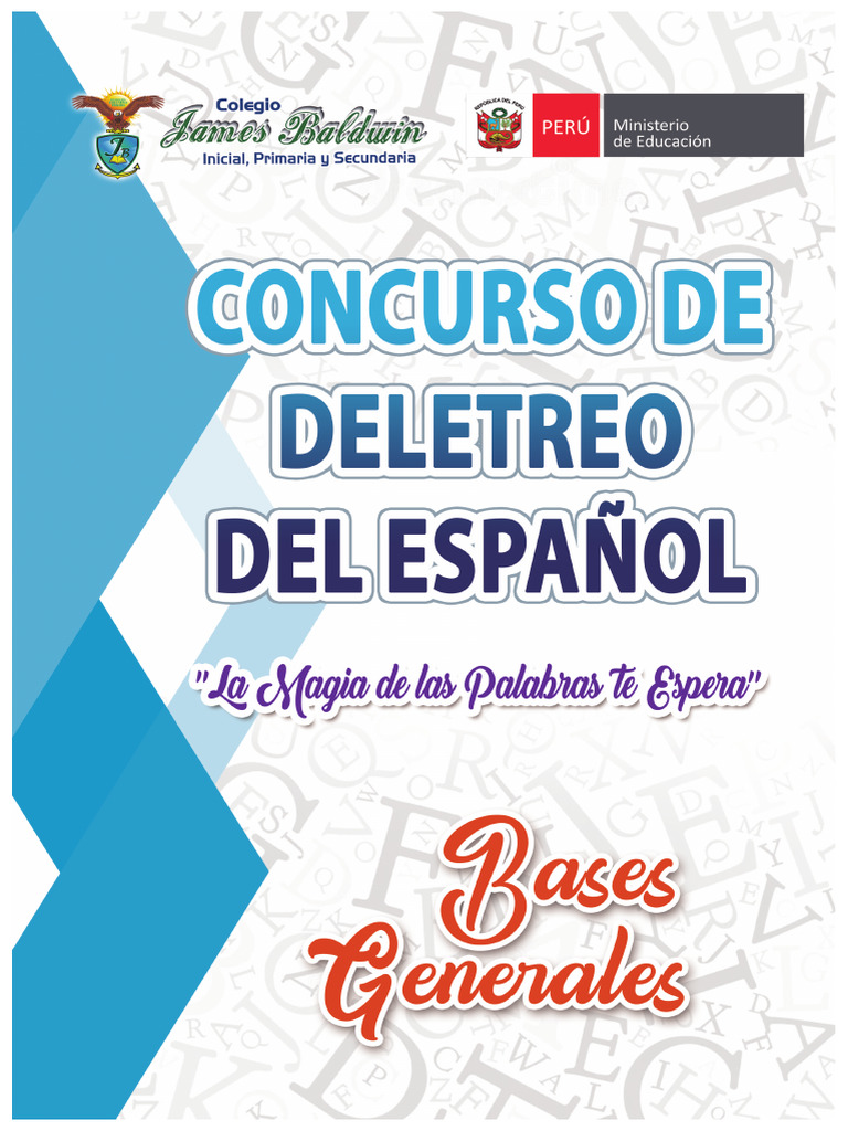 2024 - CONCURSO DE DELETREO - Municipio Escolar | PDF