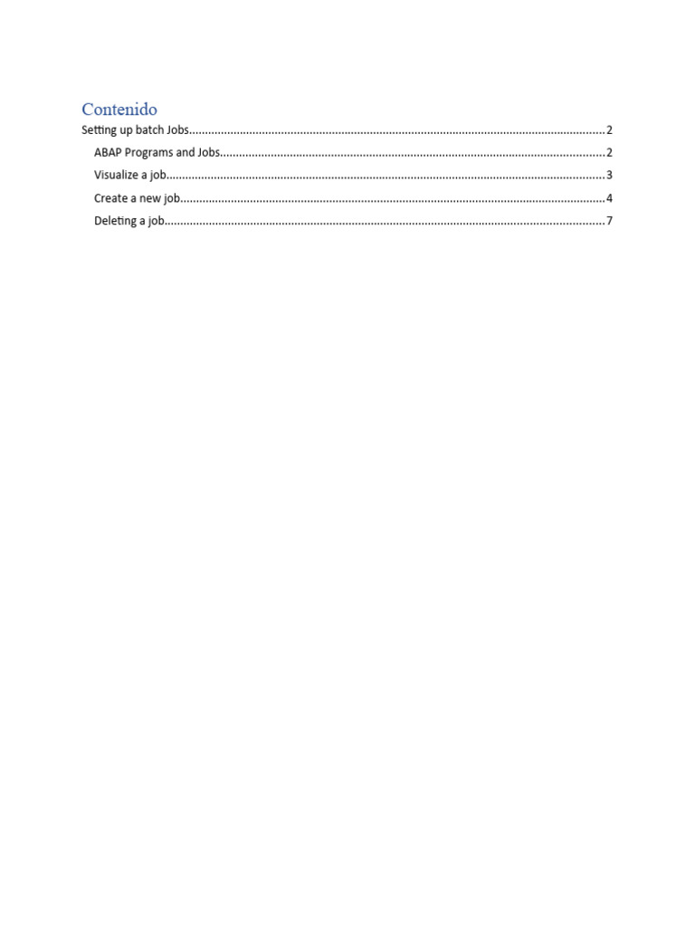 ABAP Batch Job Setup Guide | PDF | Computing | Software